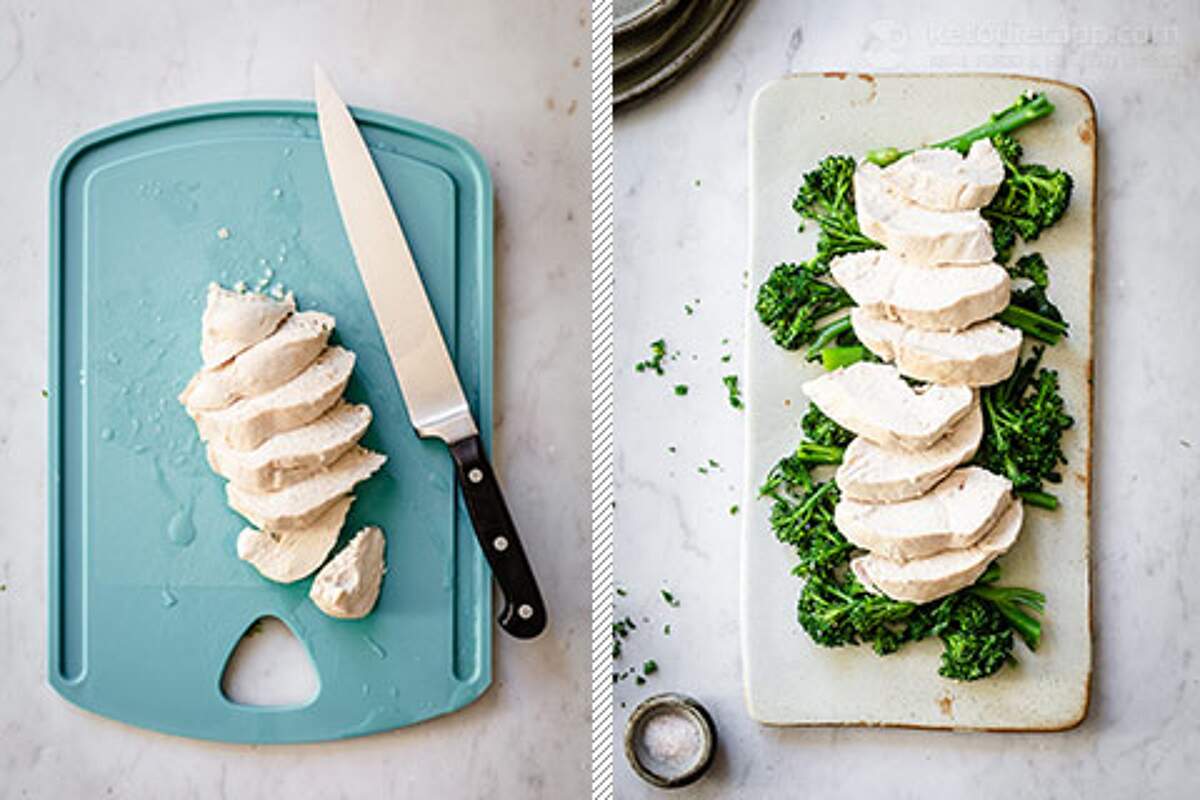 Easy Poached Chicken with Lemon Sauce | KetoDiet Blog