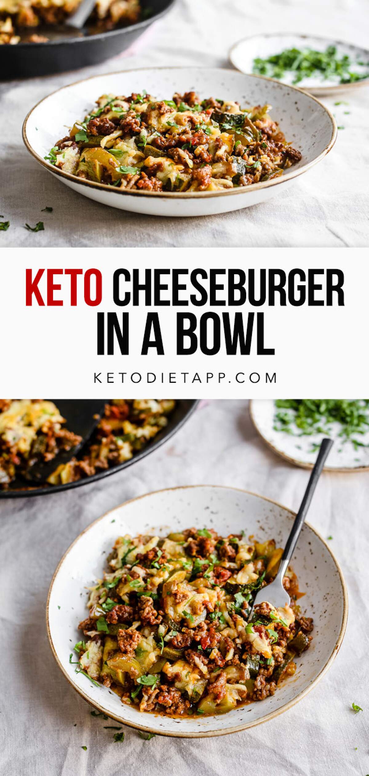 Keto Cheeseburger in a Bowl | KetoDiet Blog