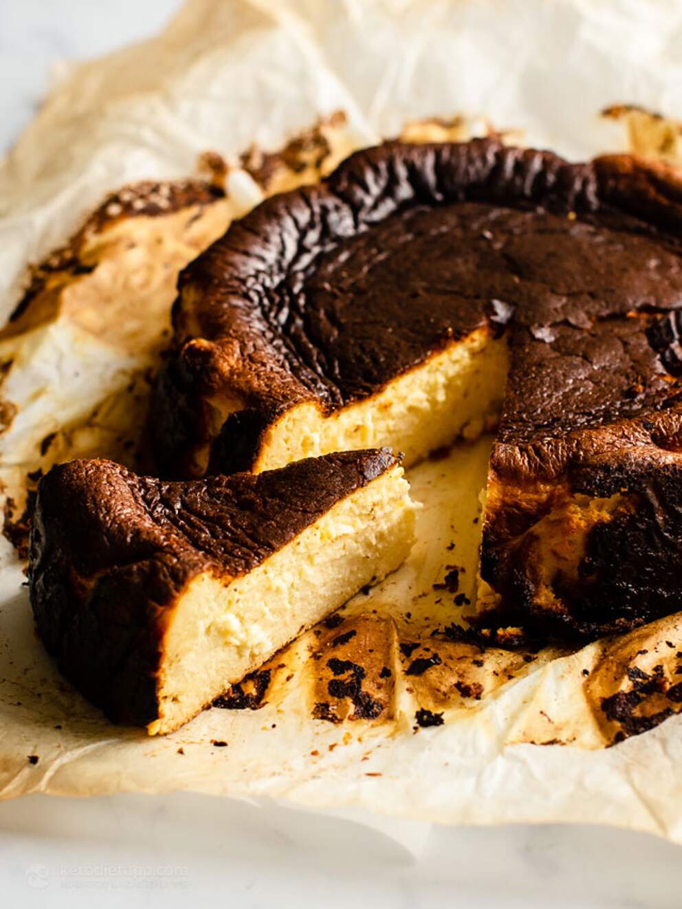 Keto Basque Burnt Cheesecake | KetoDiet Blog