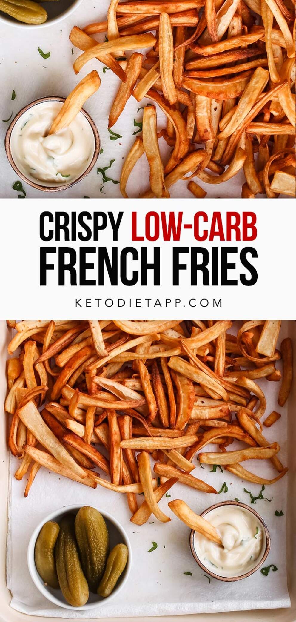 Crispy Low-Carb French Fries | KetoDiet Blog