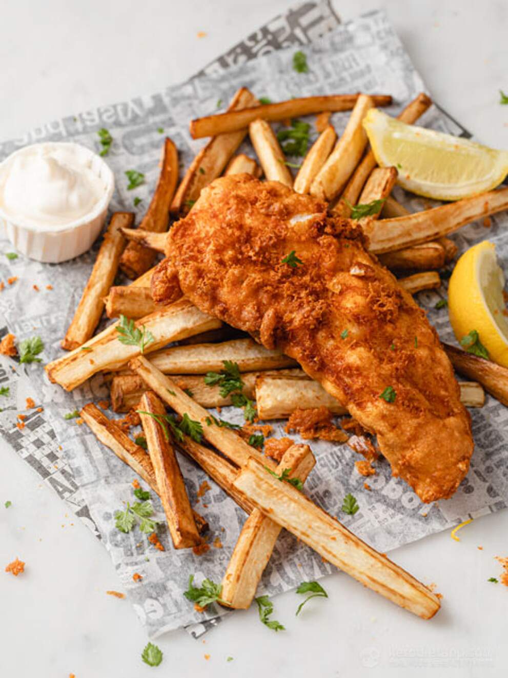 Low-Carb Fish and Chips | KetoDiet Blog