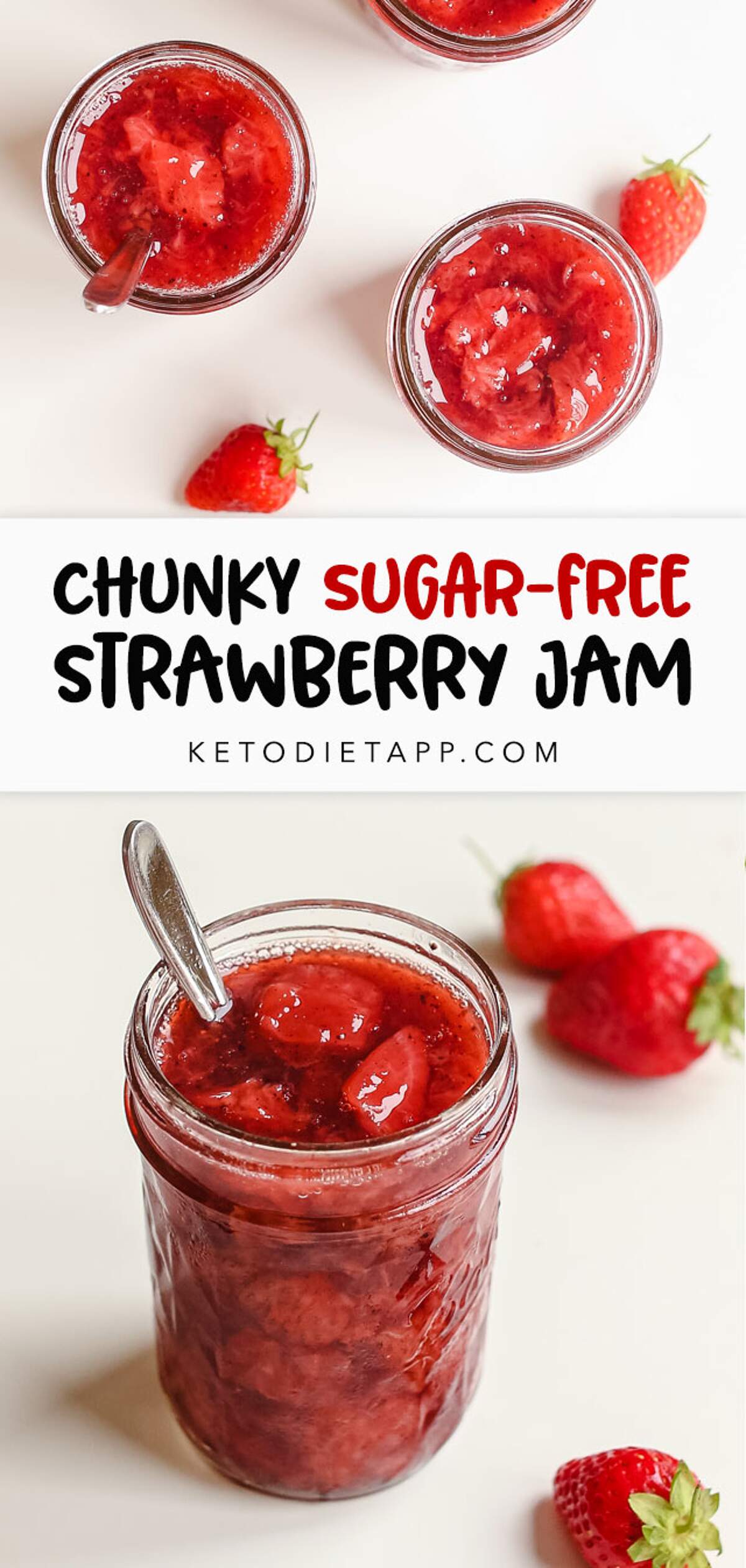 Sugar-Free Chunky Strawberry Jam | KetoDiet Blog