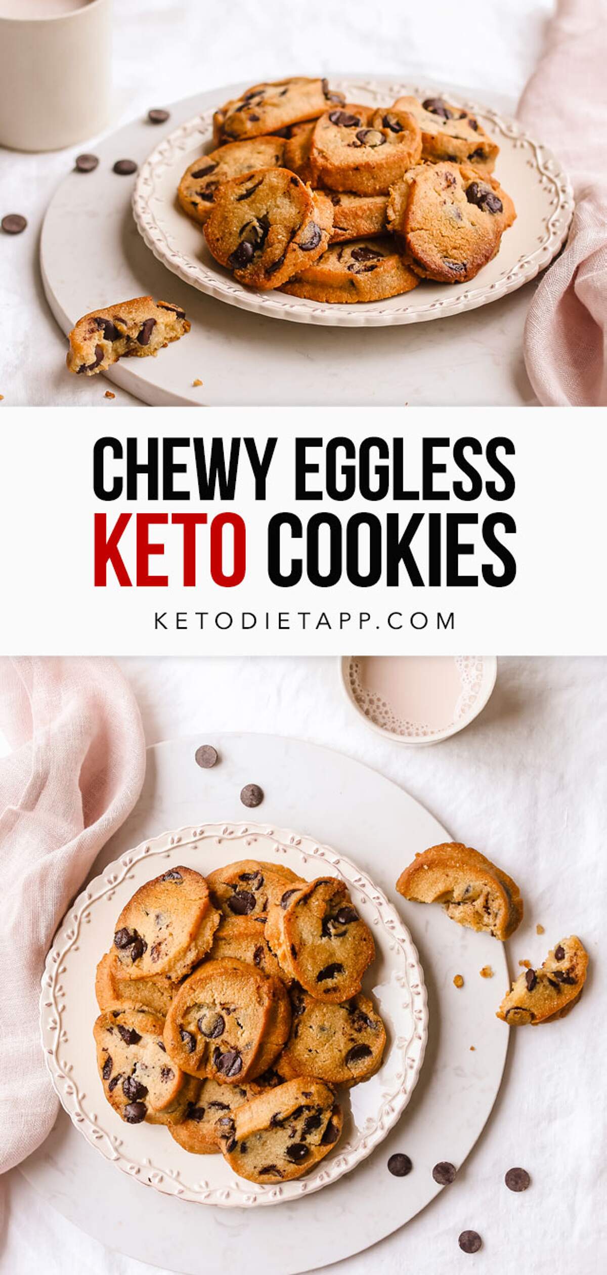 Chewy Keto Eggless Cookies | KetoDiet Blog