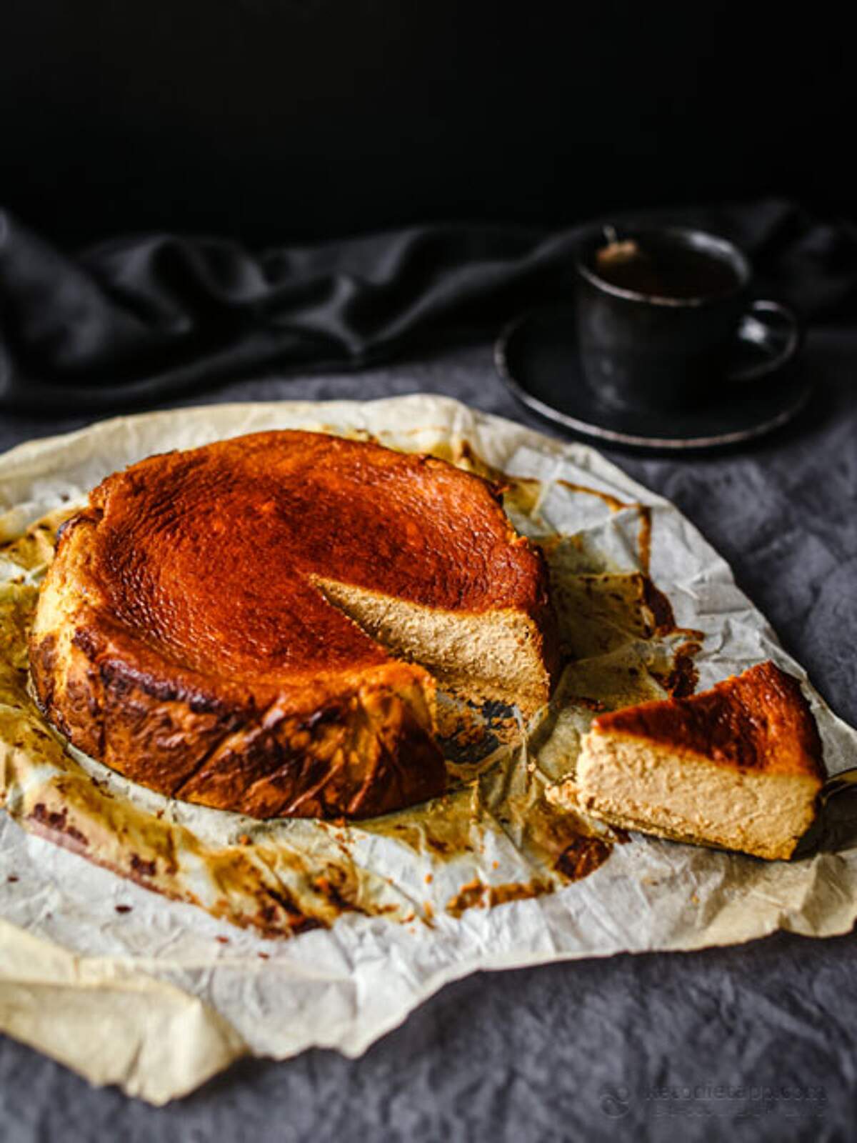 Keto Basque Burnt Pumpkin Cheesecake | KetoDiet Blog