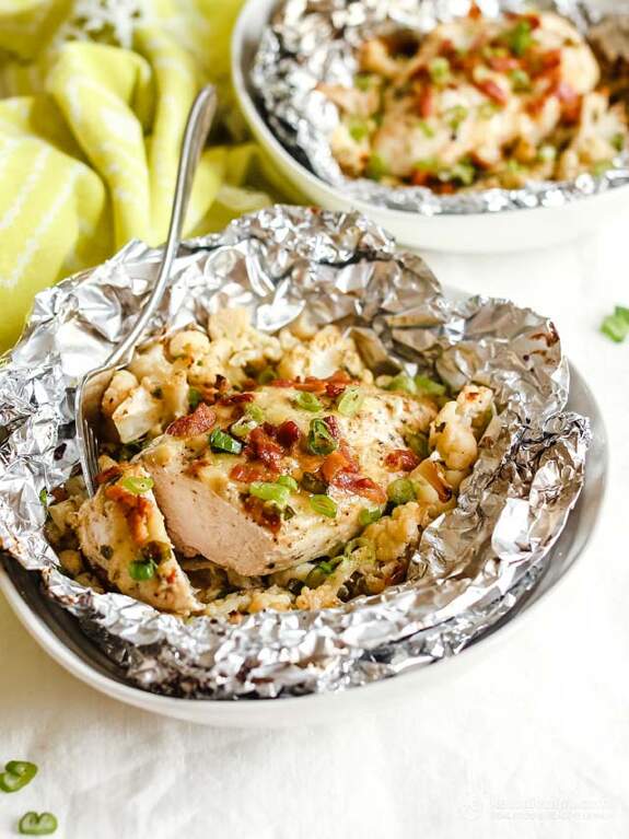Low-Carb Ranch Chicken Foil Packets | KetoDiet Blog
