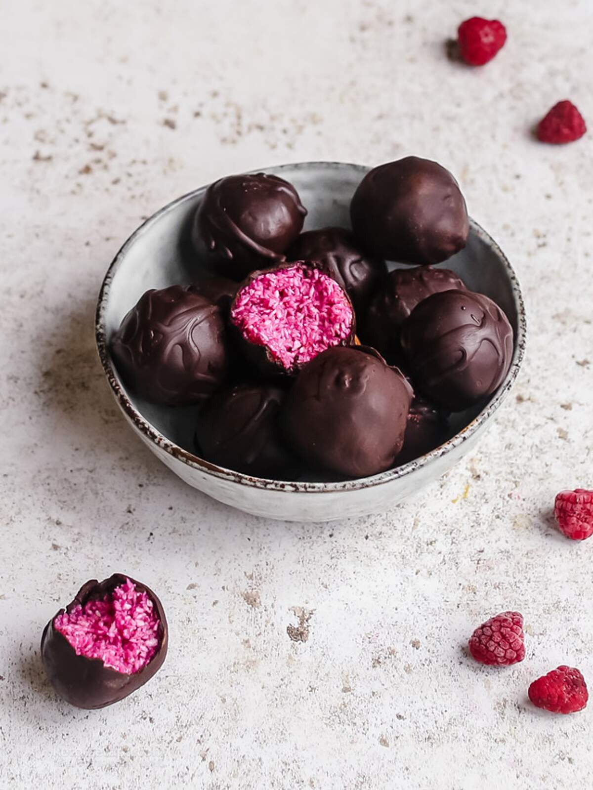 Keto Chocolate Covered Pink Truffles | KetoDiet Blog