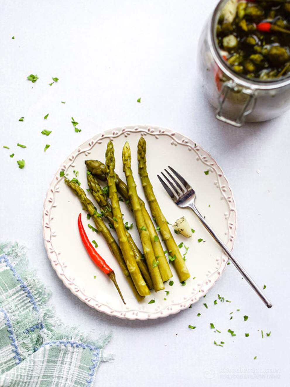 Lacto-Fermented Spiced Asparagus | KetoDiet Blog
