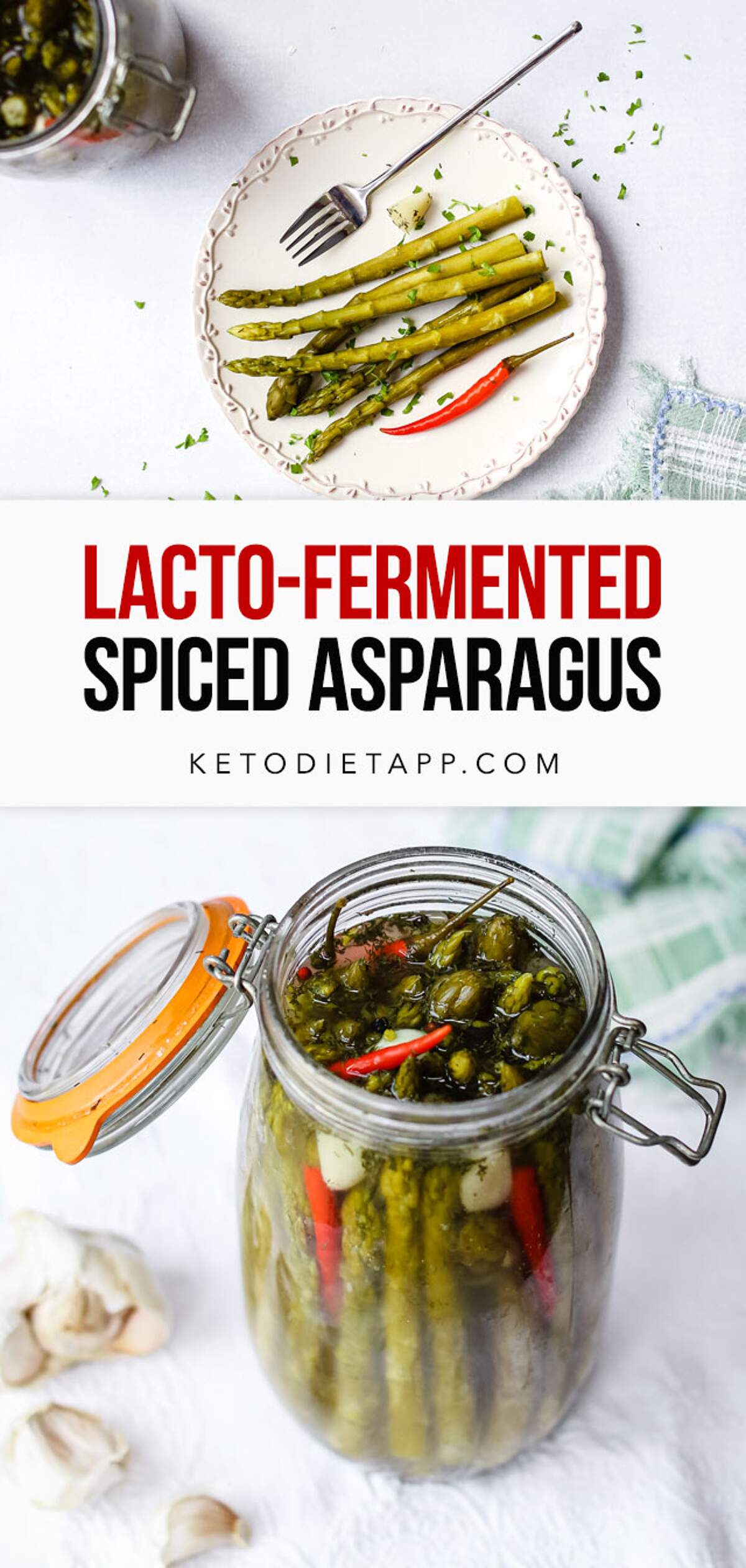 Lacto-Fermented Spiced Asparagus | KetoDiet Blog