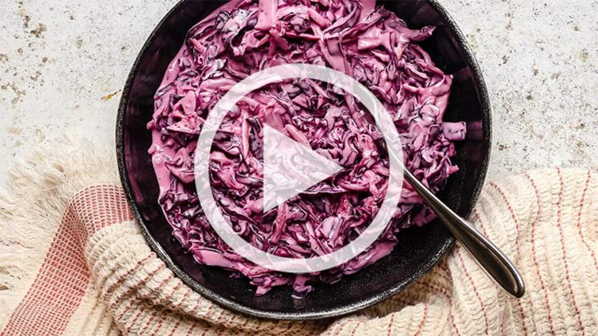 Creamy Red Cabbage Coleslaw | KetoDiet Blog