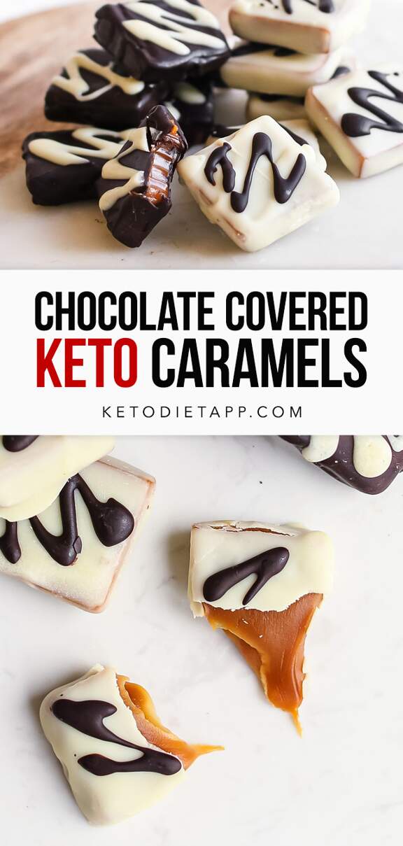 Keto Chocolate Covered Caramels | KetoDiet Blog