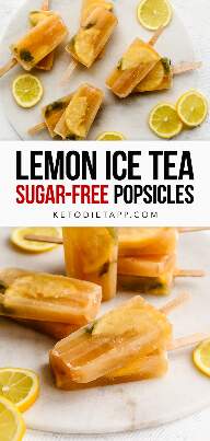 Sugar-Free Lemon Ice Tea Popsicles | KetoDiet Blog