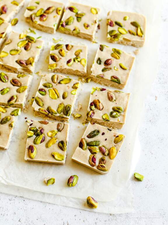 High-Protein Keto Pistachio Halva | KetoDiet Blog