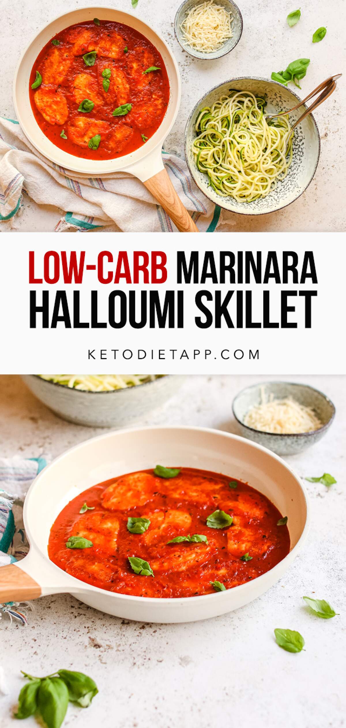 Low-Carb Marinara Halloumi Skillet | KetoDiet Blog