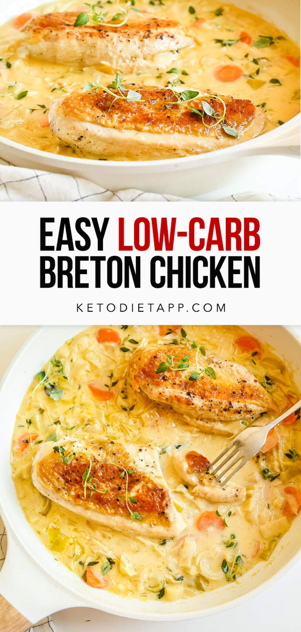 Low-Carb Breton Chicken | KetoDiet Blog
