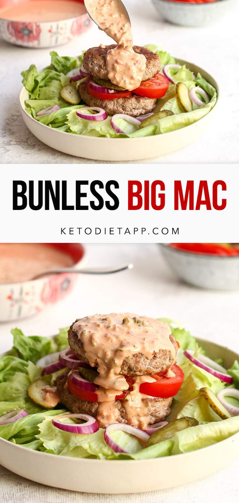 Bunless Big Mac Burger | KetoDiet Blog
