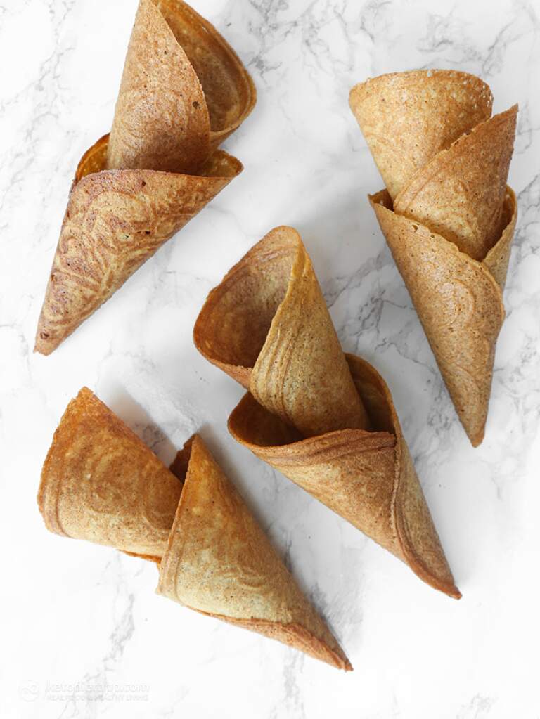 Low-Carb Ice Cream Sugar Cones | KetoDiet Blog